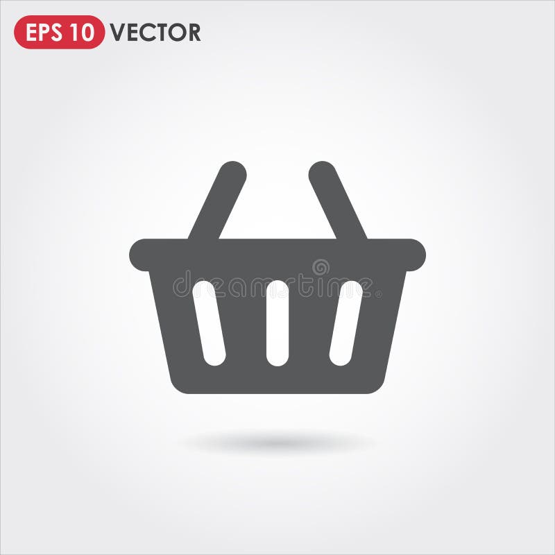 Shopping Basket Ui Web Button Stock Vector - Illustration of creative ...