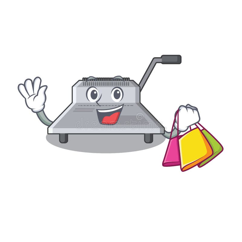 Shopping Binding Machine in the Cartoon Shape Stock Vector ...
