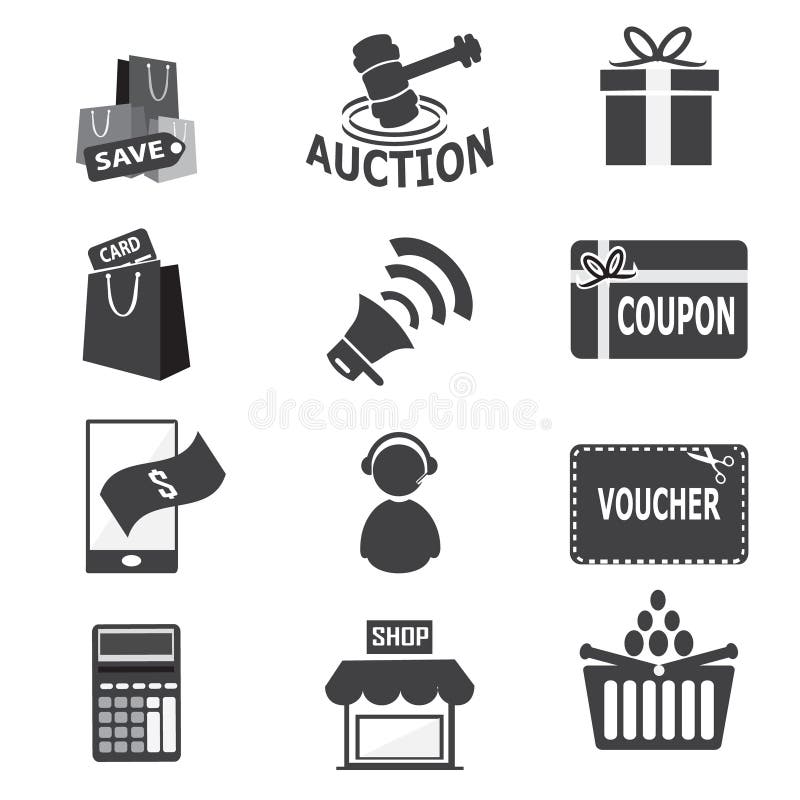 Shopping, business icon stock vector. Illustration of clothing - 56428541