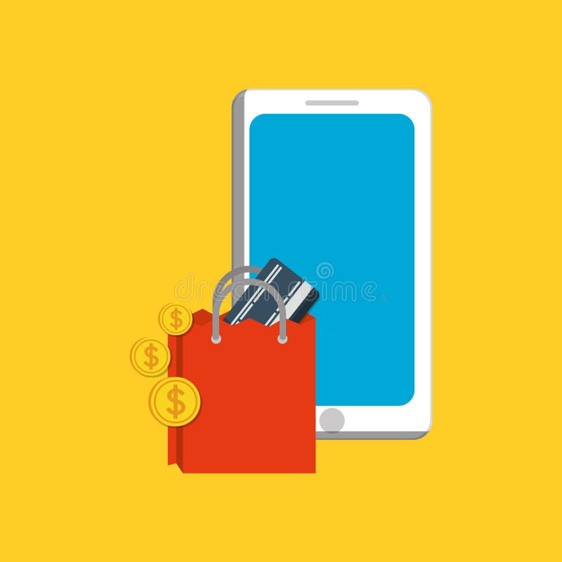 Shopping Buy Digital Marketing Stock Vector - Illustration of product ...