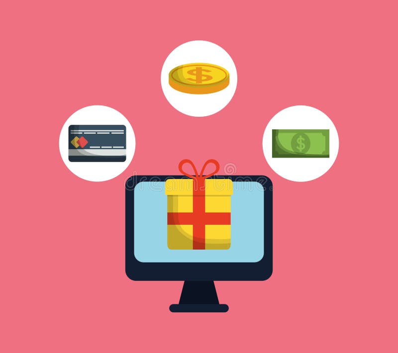 Shopping Buy Digital Marketing Stock Vector - Illustration of gear ...