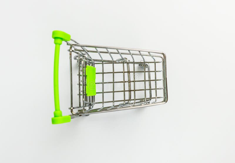 Shopping Cart top view stock image. Image of trolley - 204750721