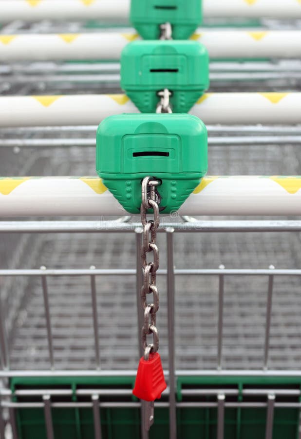 Shopping cart stock image. Image of group, chain, chains - 3727071
