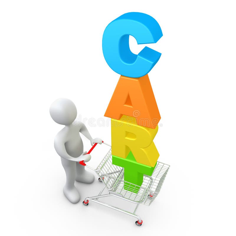 Shopping Cart stock illustration. Illustration of cartoon - 8324302