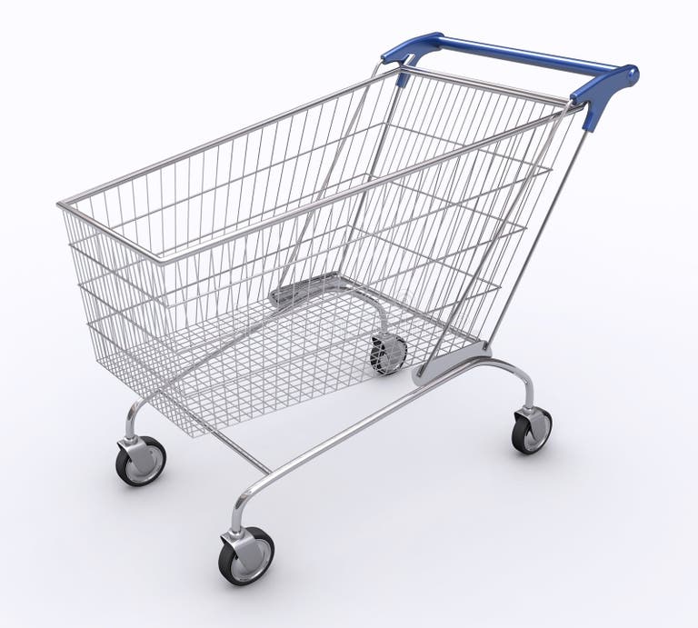 Shopping Cart (Angle 1) stock illustration. Illustration of market ...