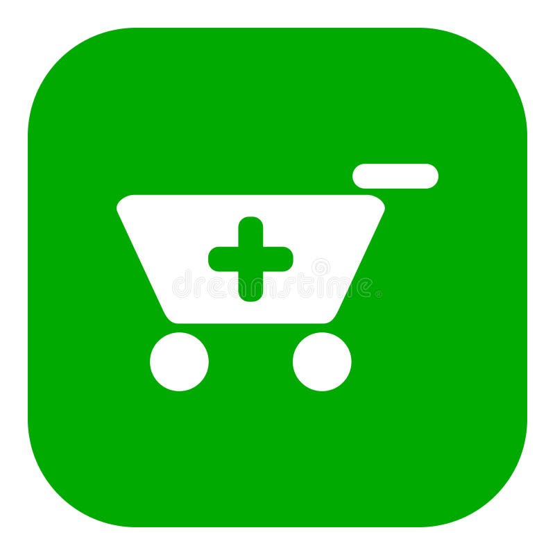 Shopping cart and app icon stock vector. Illustration of online - 236873840