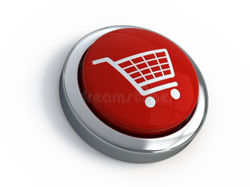 Shopping Cart Button stock vector. Illustration of business - 29729253