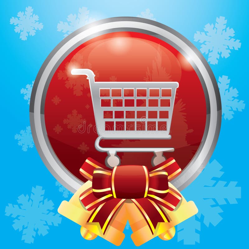 Shopping Cart Button. Vector Illustration Decorative Design Stock ...