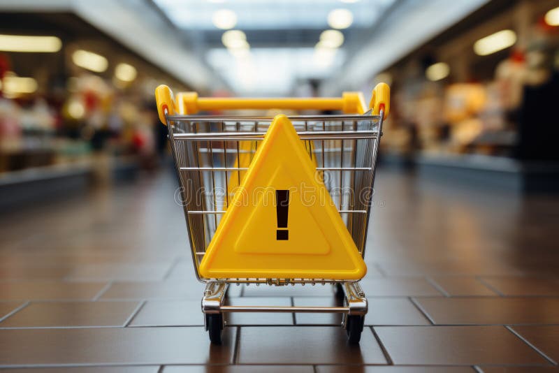 A Shopping Cart with a Caution Sign on it Price Increases, Quality Cuts ...