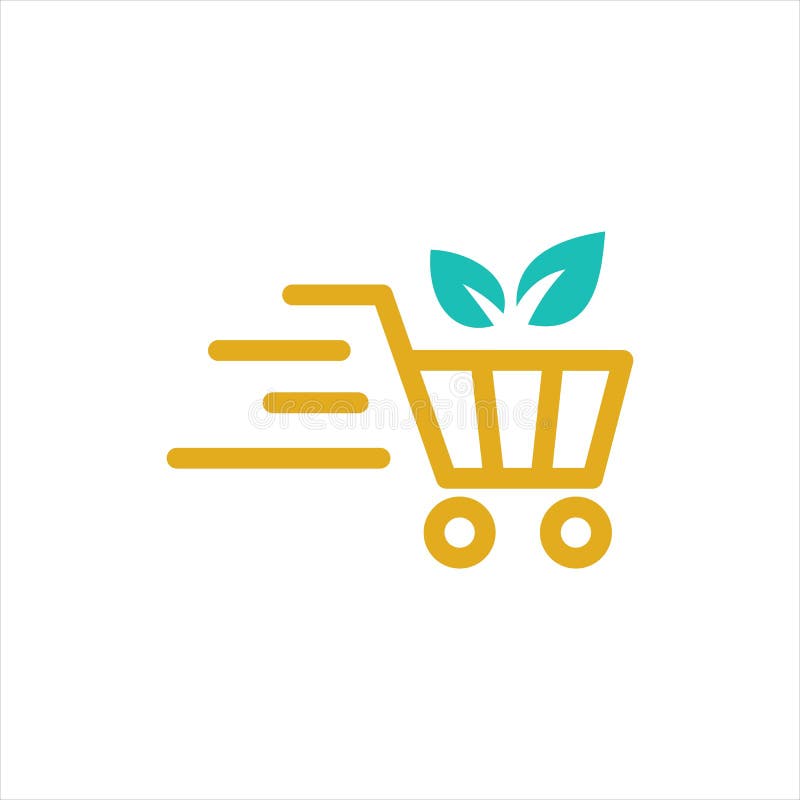 Shopping Cart Concept Logo Modern Stock Vector - Illustration of shape ...