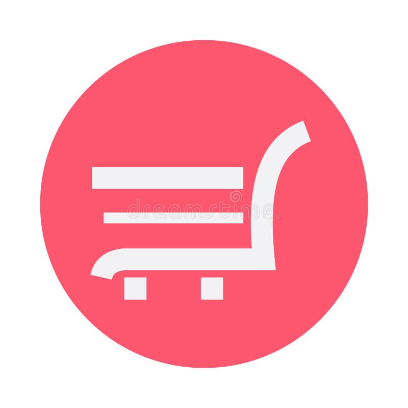 A Shopping Cart Design that Has Wheels with a Simple 2D Design Stock ...