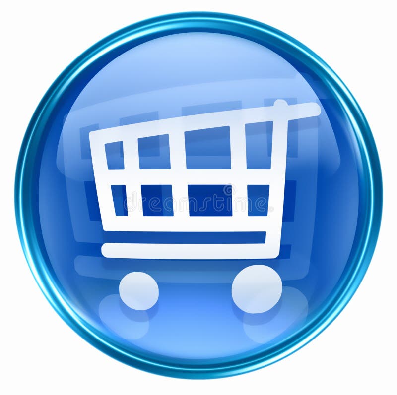 Shopping trolley icon stock illustration. Illustration of discount ...