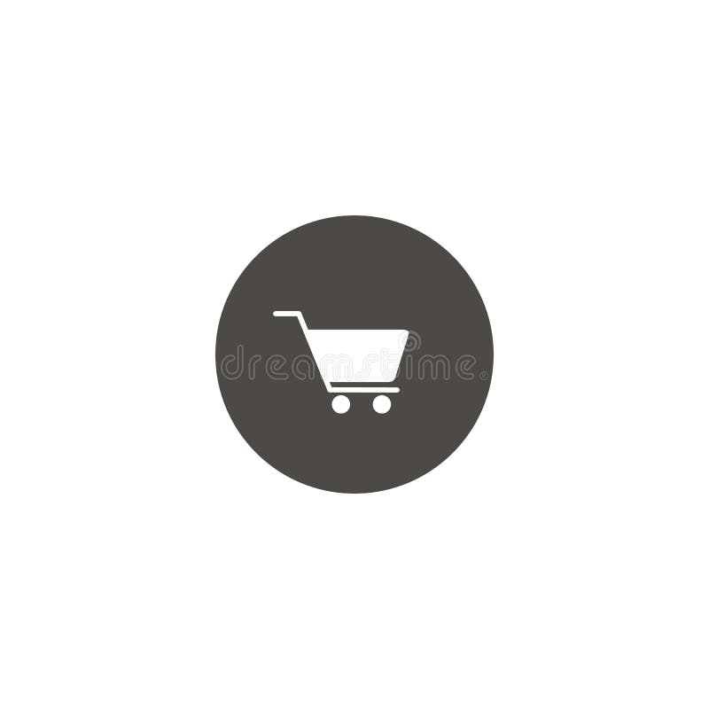 Shopping Cart Icon, Flat Design Best Vector Icon. Round Icon Stock ...