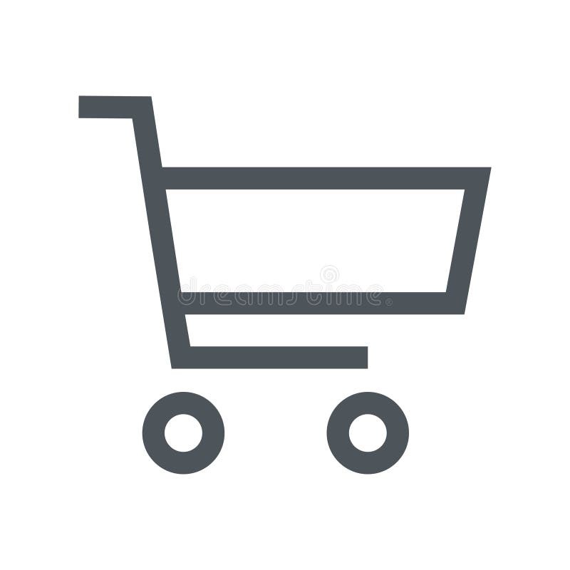 Shopping cart icon stock vector. Illustration of design - 198828236