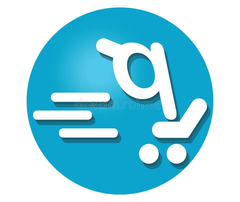 Shopping Cart Icon for Q stock vector. Illustration of customer - 81266978