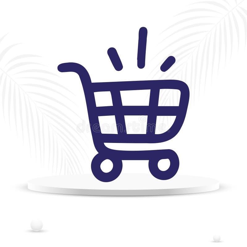 Shopping Cart Online Purchase Icon Stock Illustration - Illustration of ...