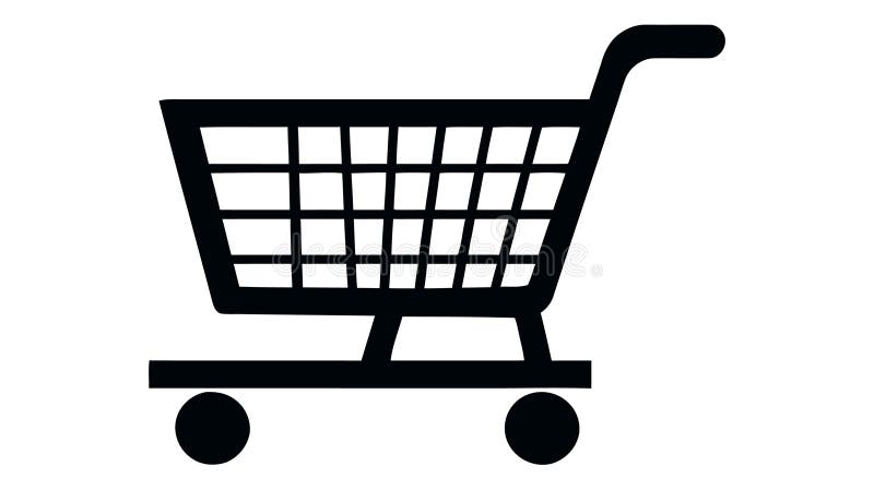 Shopping Cart Icon Vector Black. Shopping Cart Icon. Shopping Cart ...