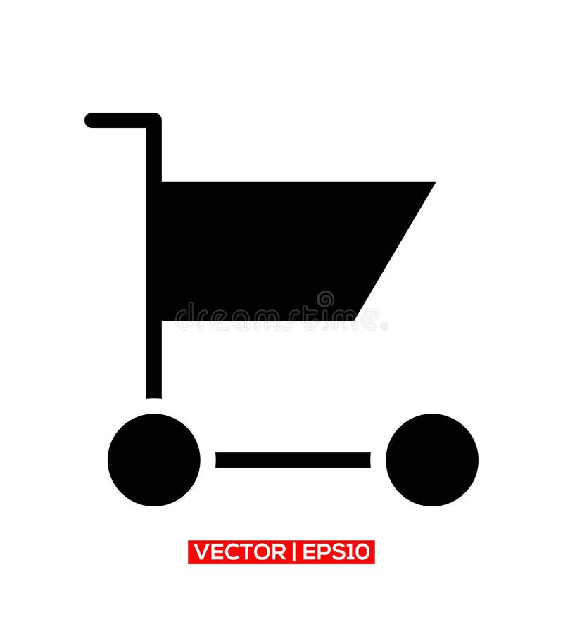Shopping Cart Icon Vector, Flat Icon Shop Cart Symbol Stock ...