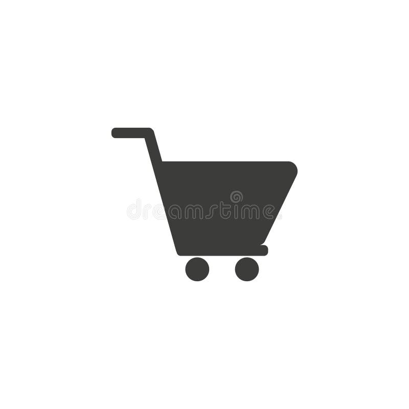 Shopping Cart Icon Vector. Trolley Logo Template Illustration Design ...