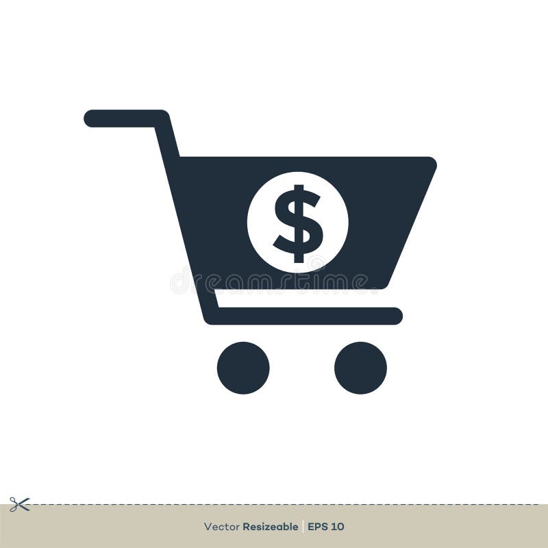 Shopping Cart Icon Vector. Trolley Logo Template Illustration Design ...