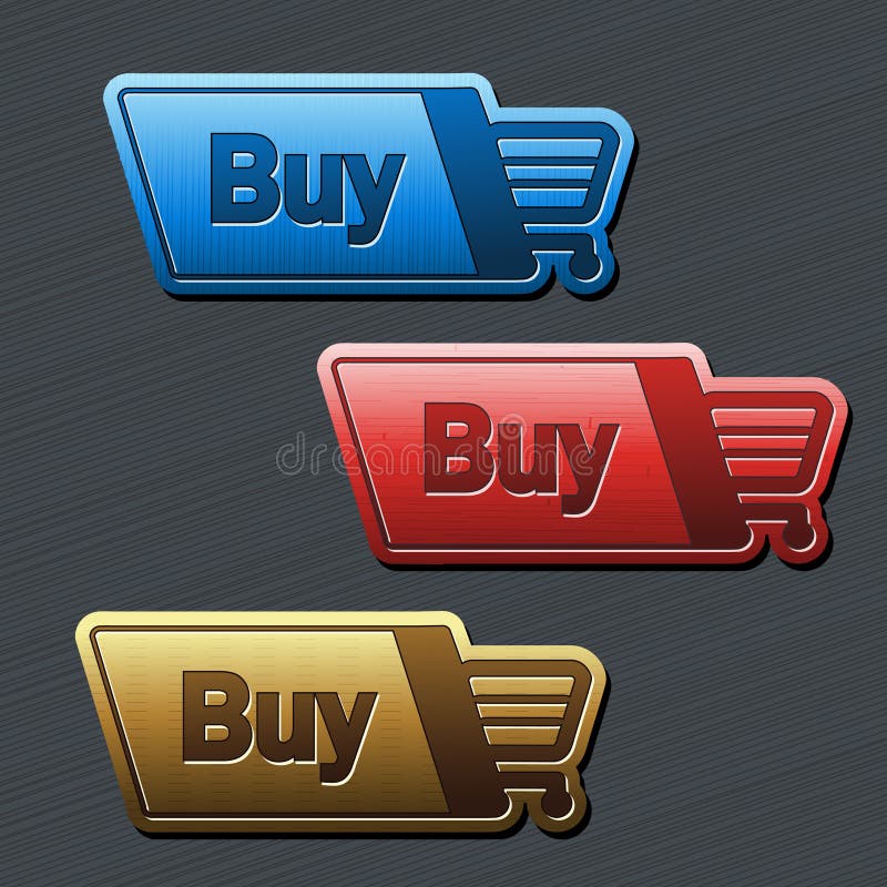 Shopping Cart Item - Buy Button Stock Vector - Illustration of plus ...