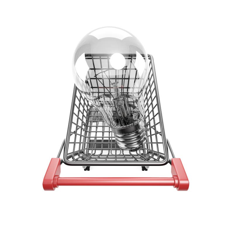 Shopping Cart Light Bulb Stock Illustrations – 829 Shopping Cart Light ...