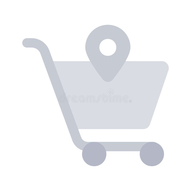 Shopping Cart with Map Pointer Denoting Concept Icon of Shopping ... Shopping Cart with Map Pointer Denoting Concept Icon of Shopping ...