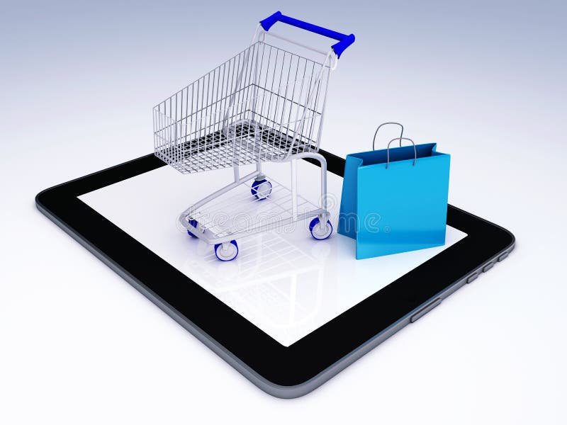 Shopping phone app concept stock vector. Illustration of cart - 22245384