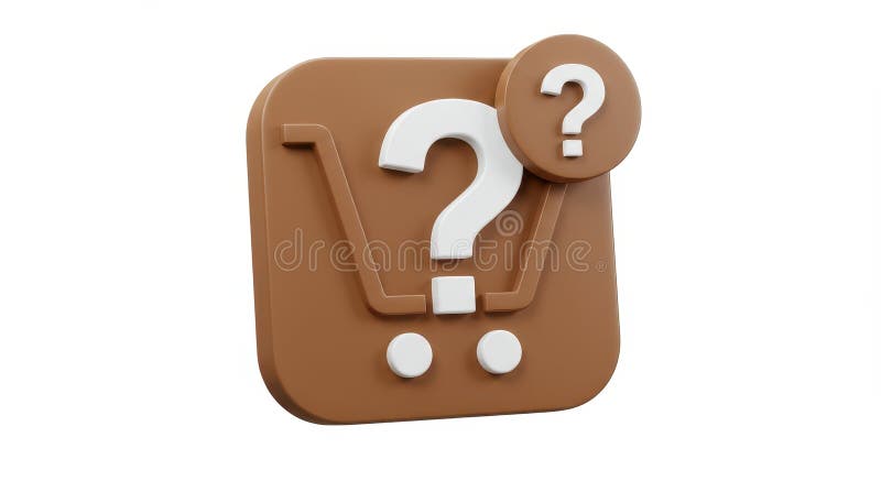 Shopping Cart Question Mark Stock Illustration - Illustration of ...