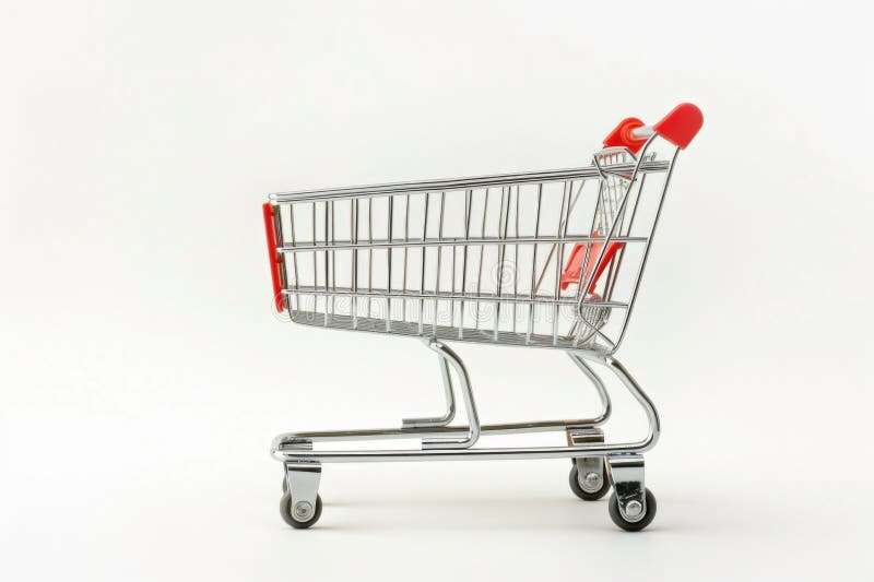 Shopping Cart Red Handle Silver Frame Stock Photos - Free & Royalty ...