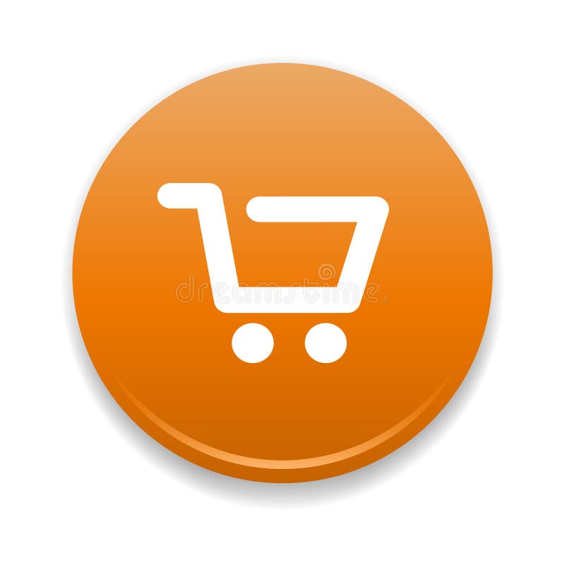 Shopping Cart Round Icon stock vector. Illustration of sign - 198484650