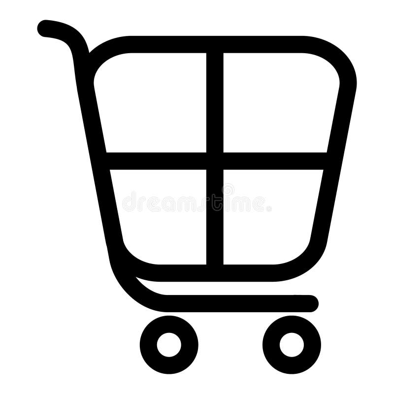 Shopping Cart (sample one) stock vector. Illustration of attached ...