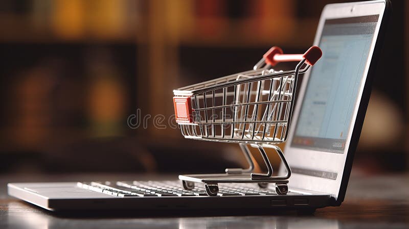 E-commerce stock image. Image of laptop, digital, purchase - 289491675