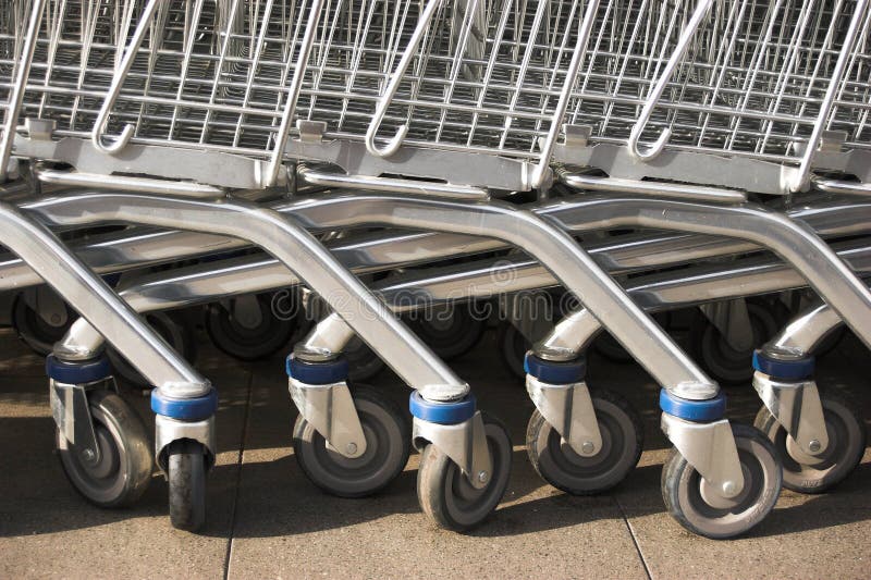 Shopping carts stock image. Image of purchase, business - 5395905