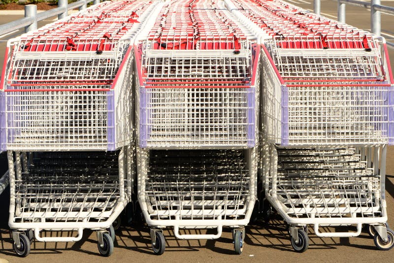 Shopping Carts stock image. Image of store, consumer - 31179997