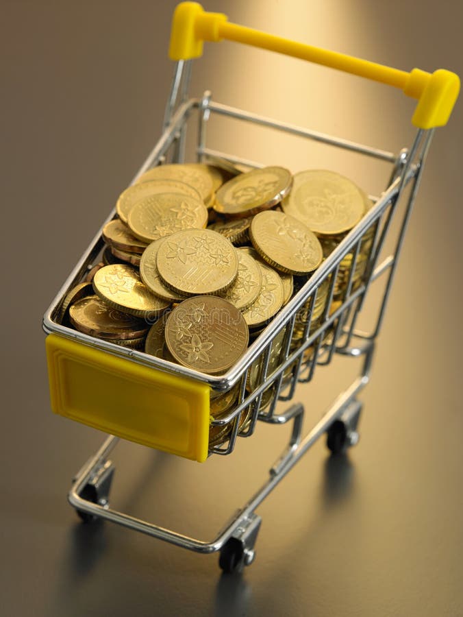 Shopping with cash stock photo. Image of close, dollar - 48404782