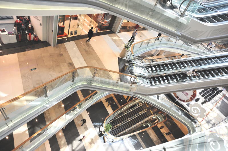 Corridor Interior of Shopping Mall Editorial Photography - Image of ...