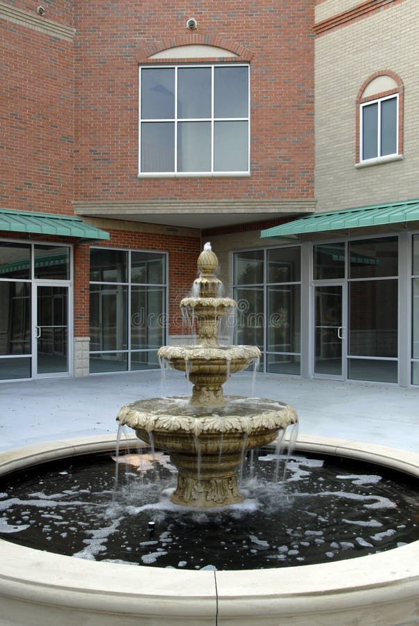 Shopping Center Courtyard stock photo. Image of shop, storefronts - 3119846