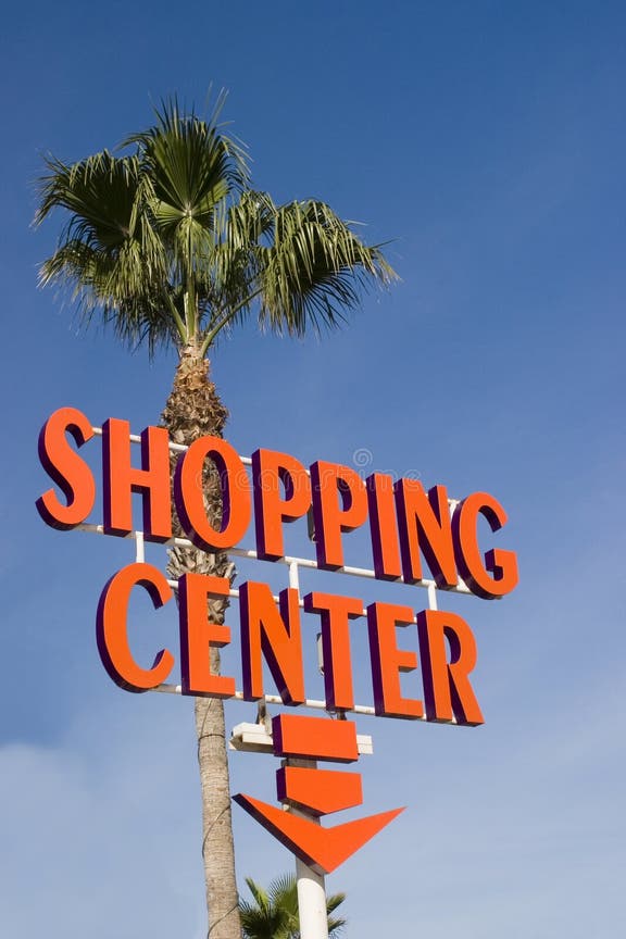 Shopping center sign stock photo. Image of tropics, shopping - 369858
