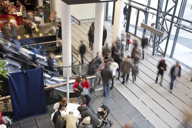 Shopping centre corridor stock photo. Image of female - 14577994