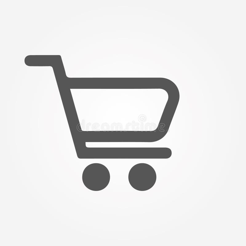 Shopping Chart Icon in Simple Design. Vector Illustration Stock ...