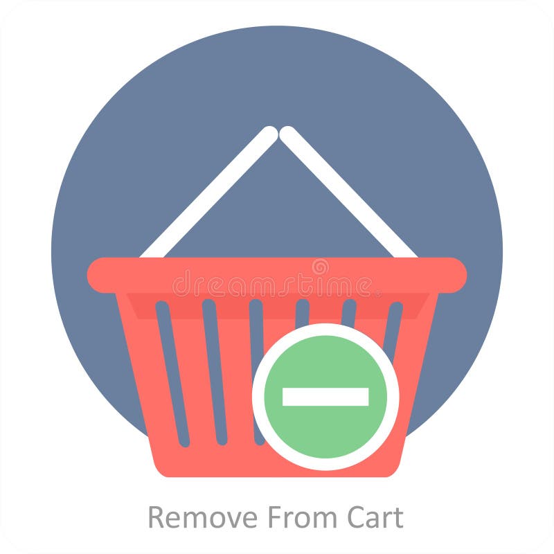 Remove from Cart stock vector. Illustration of remove - 264943588