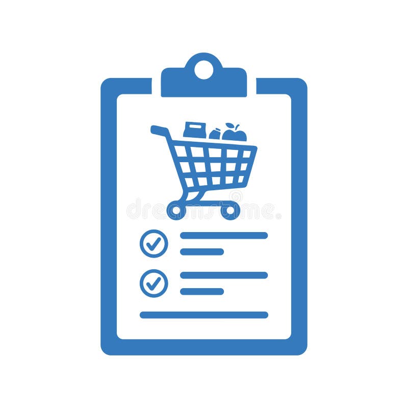 To Do List Icon, Blue Color Clipboard, Checklist Stock Illustration ...