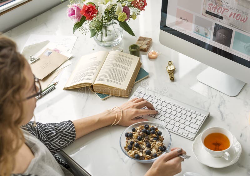 Shopping Commercial Online Internet Concept Stock Image - Image of ...