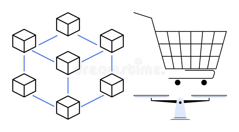 Blockchain Network and Shopping Cart Balancing Business and Technology ...