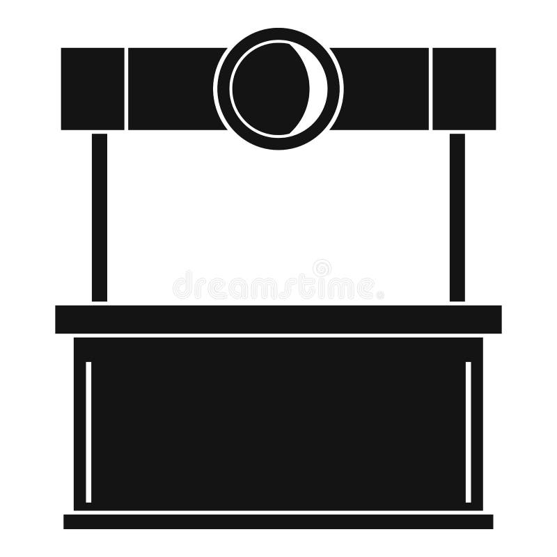 Shopping Counter Icon, Simple Style Stock Vector - Illustration of park ...