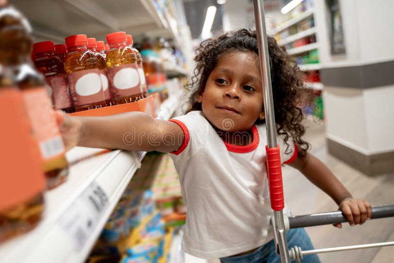 Curly-haired Cute Little Girl in a Supermarket Stock Image - Image of ... Curly-haired Cute Little Girl in a Supermarket Stock Image - Image of ...