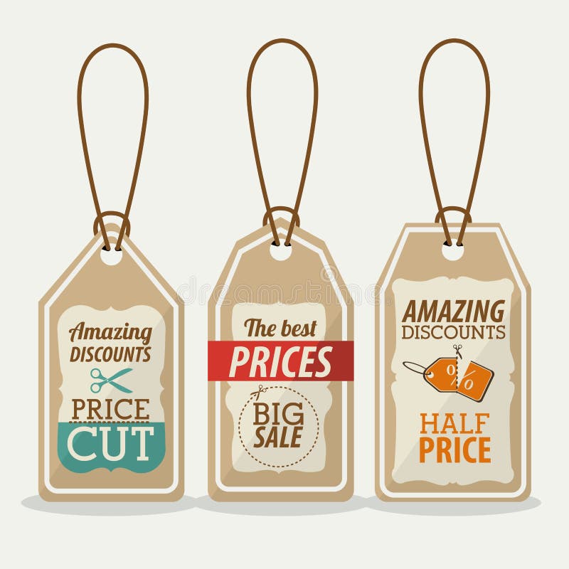 Unique Sale Tags stock vector. Illustration of announcement - 35036709