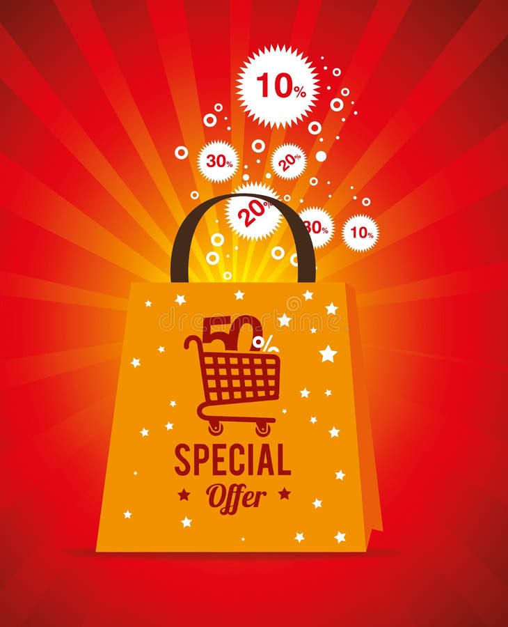 Shopping digital design. stock vector. Illustration of invest - 58818458