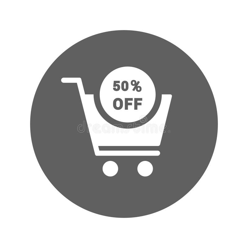 Shopping Discount icon stock illustration. Illustration of percent ...